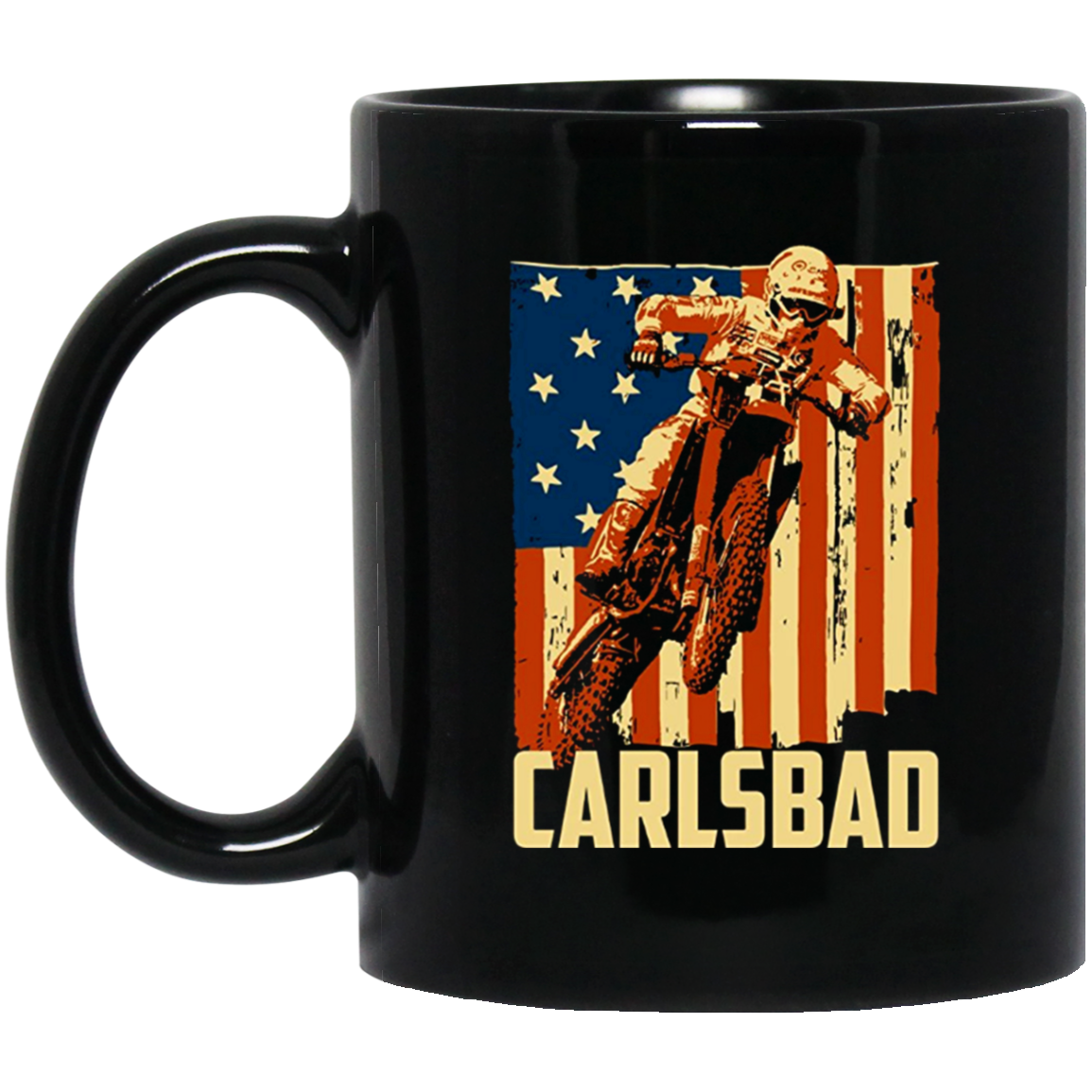 Mx Carlsbad Ca Motocross 1984 Retro Racing 11 Oz Mug 2