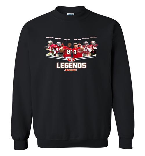 San Francisco 49ers Legends Team Signatures Crewneck Sweatshirt San Francisco 49ers Legends Team Signatures Crewneck Sweatshirt